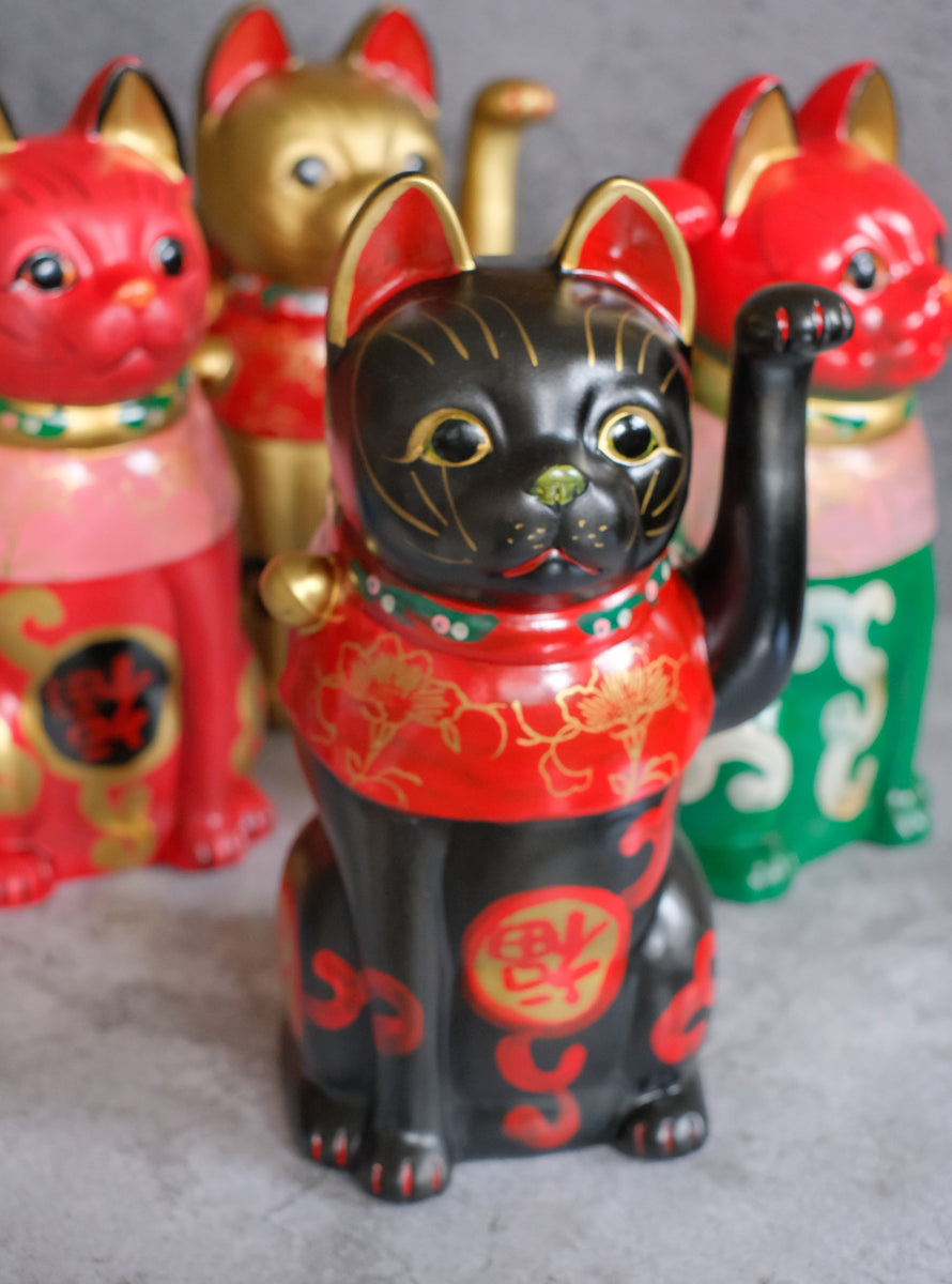 Setoyaki Kikkou Koshoku Taisho Maneki Neko Beckoning Cat - Large ...