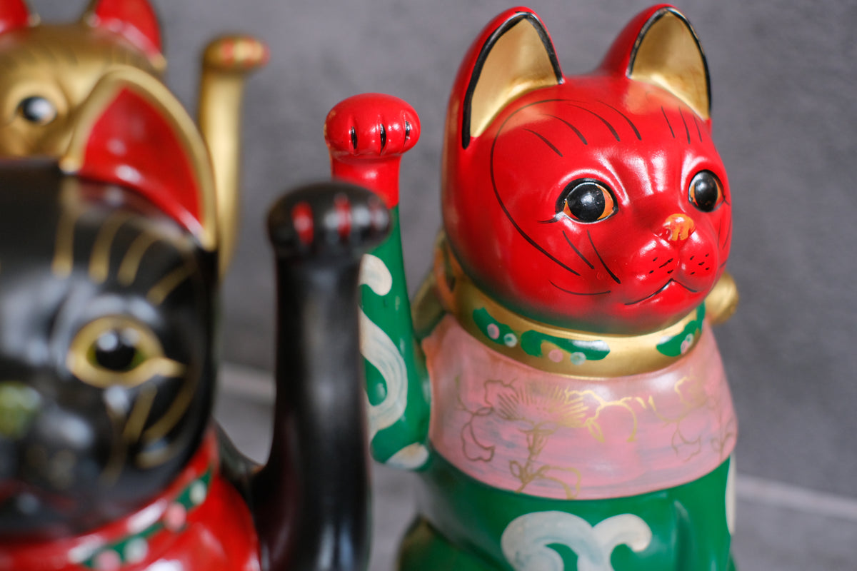 Setoyaki Kikkou Koshoku Taisho Maneki Neko Beckoning Cat - Large ...