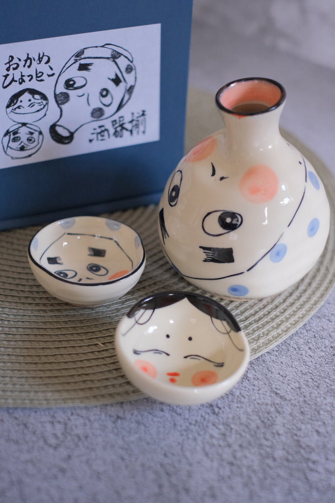 Hyottoko O-Sake Japanese Sake Set – Object of Living