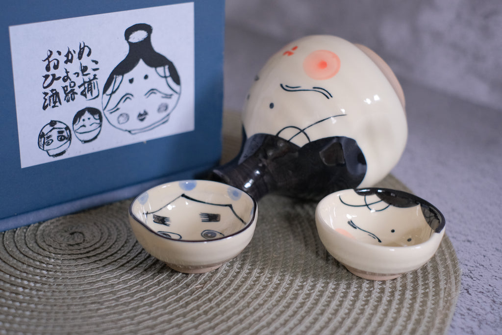 Okame O-Sake Japanese Sake Set – Object of Living