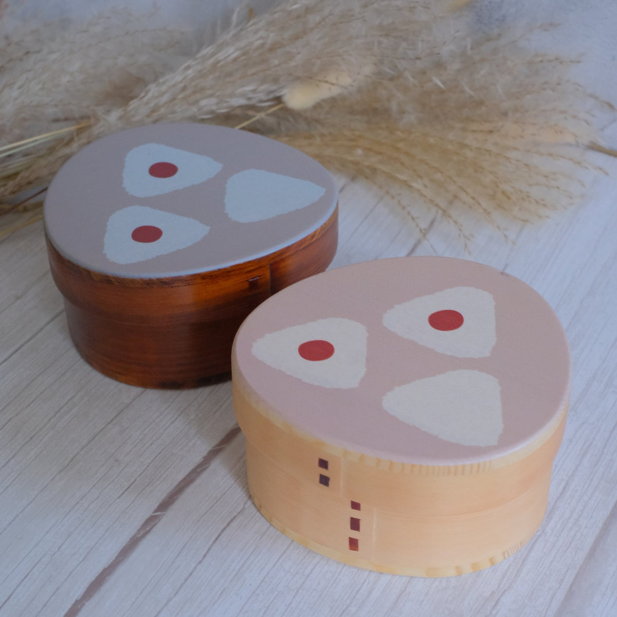 Onigiri Petite Triangle Natural Wood Japanese Bento Box – Object of Living