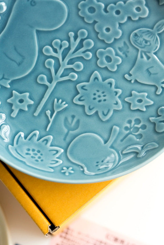 Yamaka Moomin Pastel 5 Piece Embossed Plate Set – Object of Living