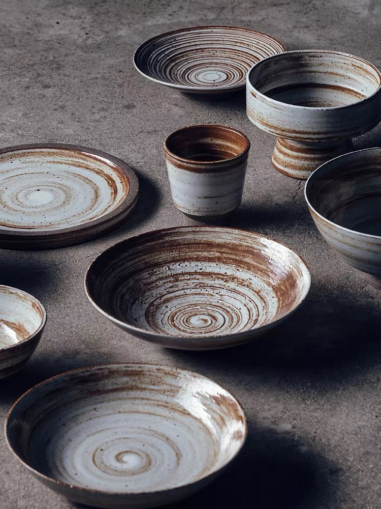 Handmade S'mores Swirl Earthenware Dinner Series – Object of Living